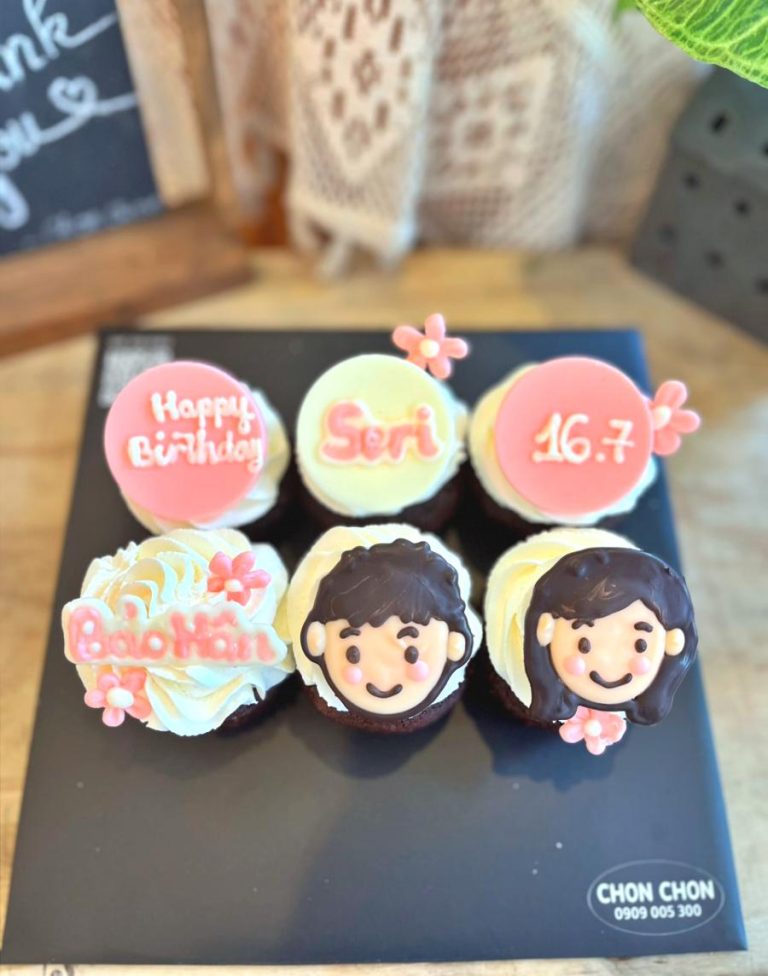 Bánh Cupcake Kem Mini Mẫu 63 - Tiệm Bánh Chon Chon